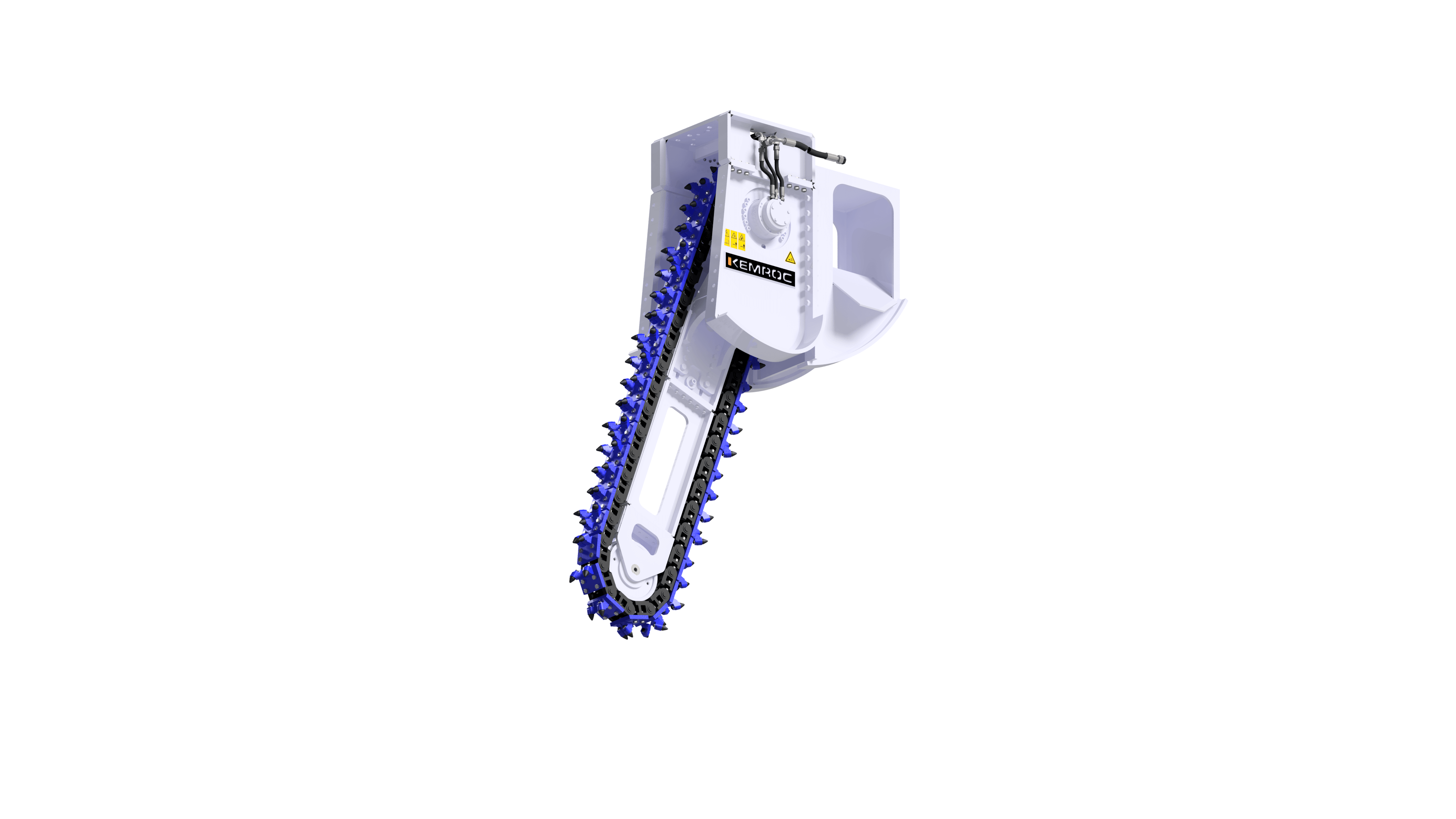 KTR Chain Trenchers - KEMROC - Cutter Attachments for Excavators