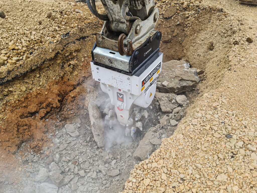 KRC Bullhead Cutters - KEMROC - Cutter Attachments for Excavators