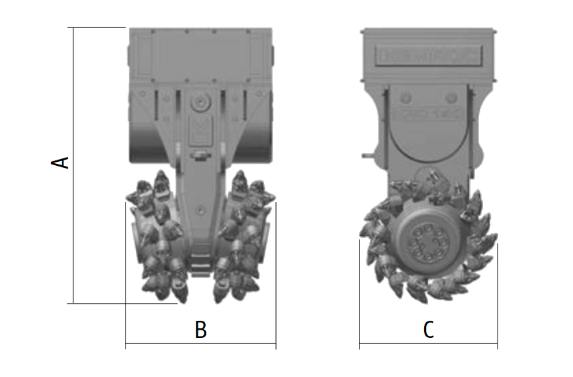 KRC Bullhead Cutters - KEMROC - Cutter Attachments for Excavators