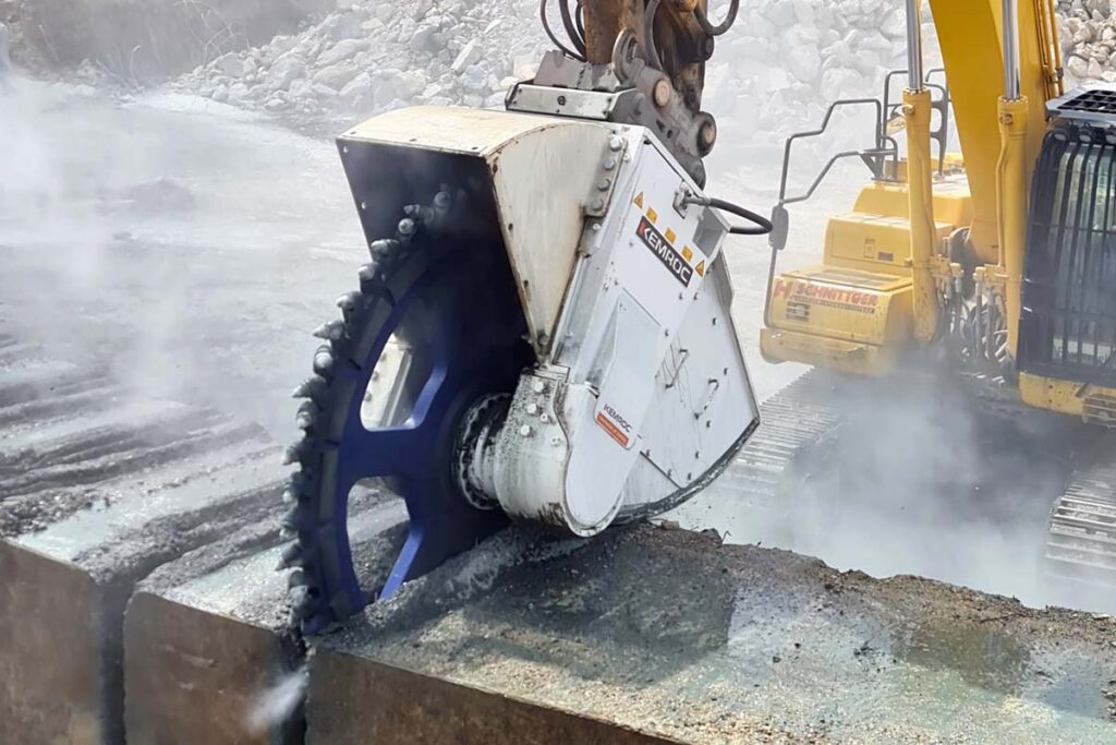 Demolishing concrete using the Cut & Break method - KEMROC - Cutter ...