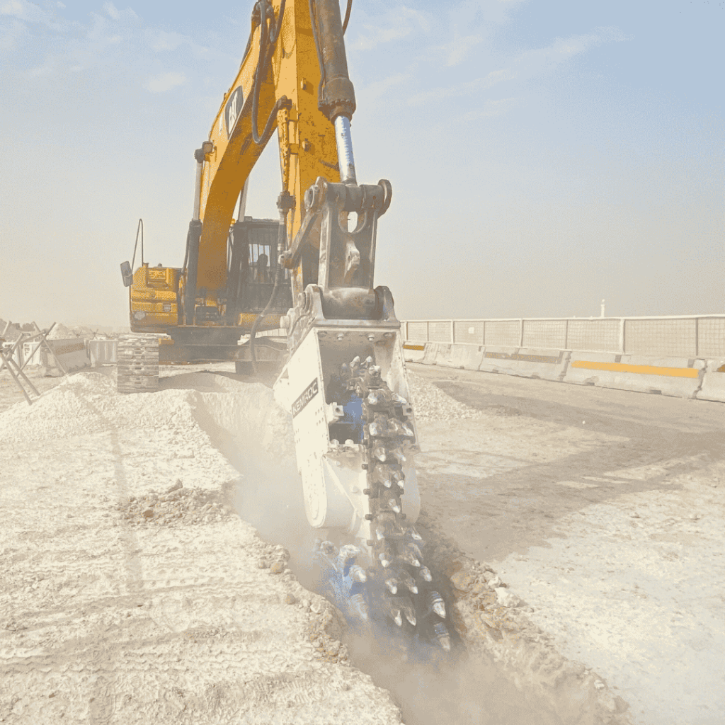 EK 110 Infrastructure Excavator Chain Cutter (25–32 t) | KEMROC